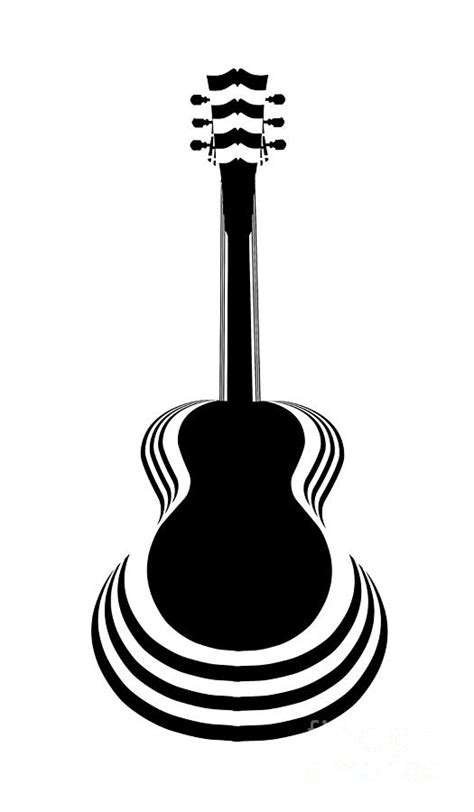 Acoustic Guitar Cutout Digital Art By Bigalbaloo Stock Fine Art America