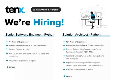 Python Hiring Spree Anyone In My Network Who Fits The Bill Kindly