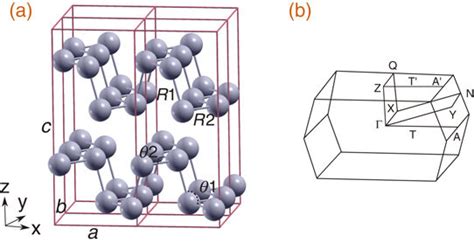 A The Conventional Crystal Structure Of Orthorhombic Bulk As The