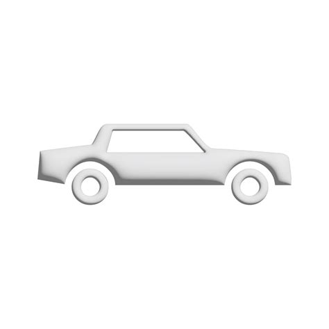 Limousine Icon 3d Design For Application And Website Presentation