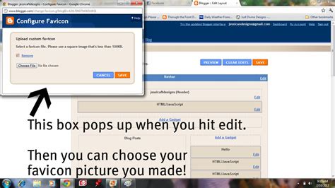 Jessicandesigns Tutorial How To Add A Custom Favicon To Your Blog