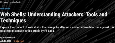 Guillaume Soubielle On Linkedin Web Shells Understanding Attackers