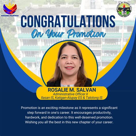 Deped January 2025 Newly Promoted Congratulations On Your Promotion