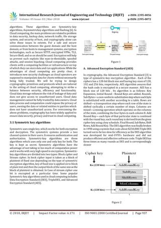 IRJET Ensuring Security In Cloud Computing Cryptography Using Cryptography PDF