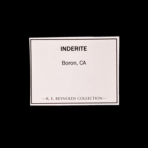 Inderite Rare Boron Kern Co California Usa