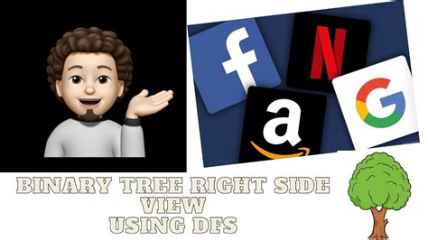 Binary Tree Right Side View Dfs Amazon Leetcode 199 Youtube