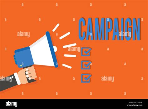 Word Writing Text Campaign Business Concept For Organized Course Of Action To Promote And Sell