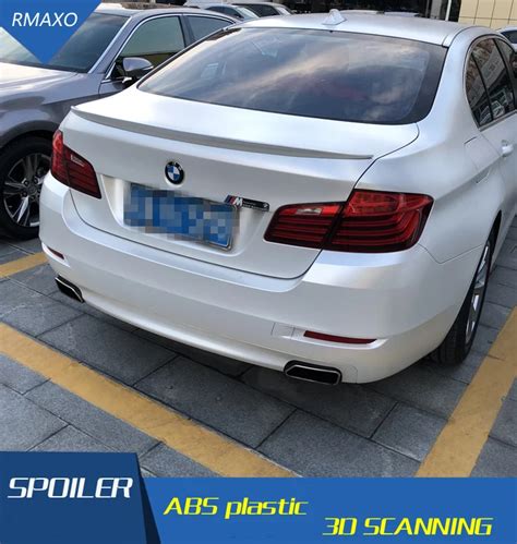 For Bmw F10 F18 Spoiler Abs Material Car Rear Wing Primer Color Rear