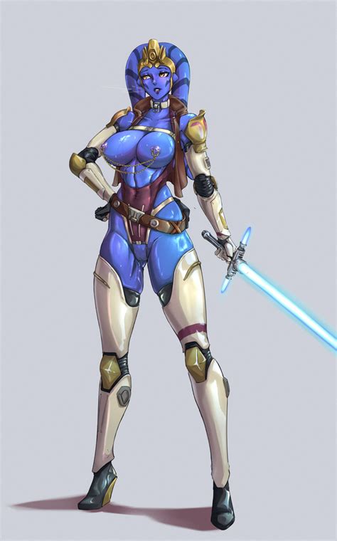 Rule 34 1girls Blue Skin Chains Collar Female Female Only Hairless Pussy High Heels Holding