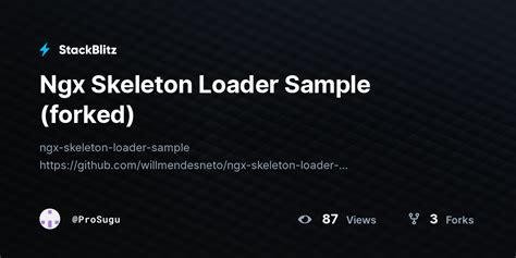 Ngx Skeleton Loader Sample Forked Stackblitz