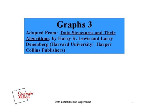 Graphs 3 Adapted From Data Structures And Their