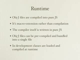 Cappuccino A Javascript Application Framework Ppt