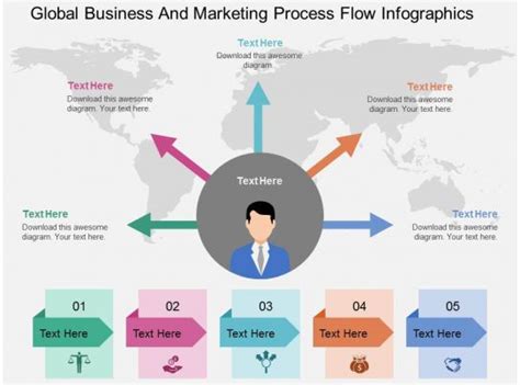 Process Flow Infographics Slide Team