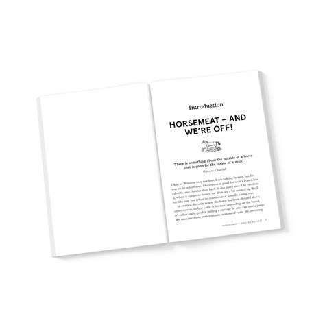 The Horsemeat Cookbook Text Design On Behance