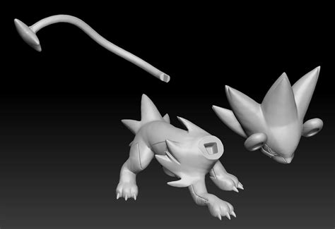 Pokemon Shinx Luxio Luxray 3d Model 3d Printable Cgtrader