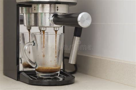 Coffee Maker Making Coffee Passionate Moment In The Morning Pleasant