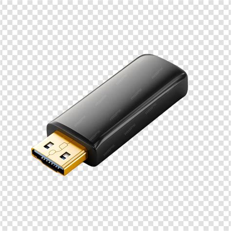 Black Usbc To Displayport Adapter Tech Gadget Ai Generated Psd
