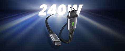 Iniu 240w Usb C To Usb C Charger Cable 2 Pack 2m Pd Type C Charge