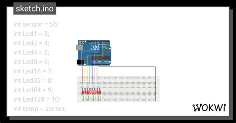 Digit To Binary Converter Wokwi Esp32 Stm32 Arduino Simulator