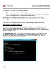 Lab 7 Working With Virtual Disks And Checkpoints Pdf INFO 6075