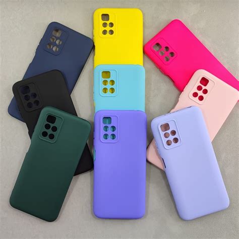 Capa Xiaomi Redmi Silicone Aveludada Protege C Mera Colorida Capinha Anti Impacto Shopee Brasil