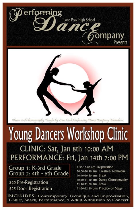 Performing Dance Company Pdc Concert And Clinic Posters