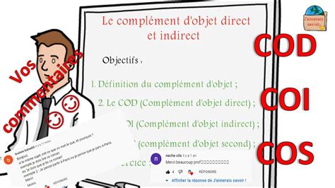 Le Complément Dobjet Direct Et Indirect Youtube