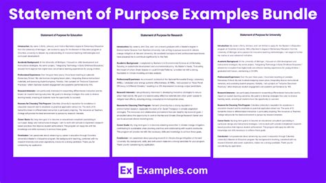 Statement Of Intent 7 Successful Statement Of Purpose Examples
