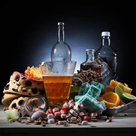Premium Ai Image Junk Food Sugar And Food Additives