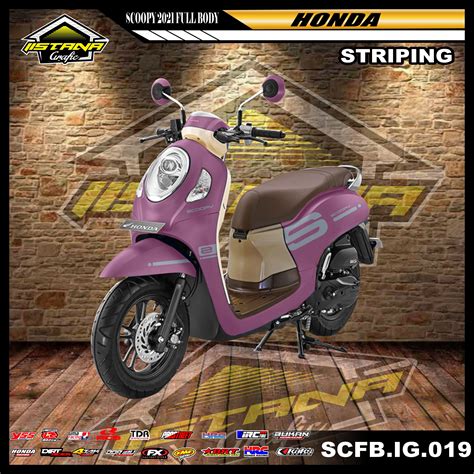 Stiker Motor Scoopy Full Body Variasi Sticker Body Scoopy Stiker Motor Terbar Scfb Ig
