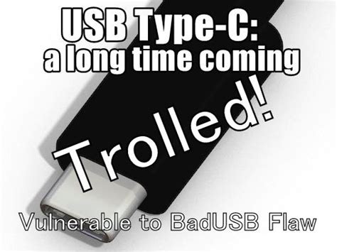 Type C USB Already Vulnerable To Bad USB Flaw