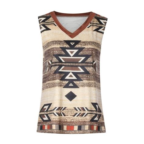 Gubotare Tops For Women Womens Sleeveless Round Neck Loose Fit