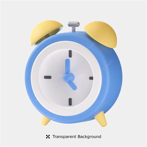 Premium Psd Alarm Clock 3d Icon Illustration