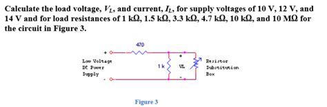 Solved Calculate The Load Voltage VL And Current IL For Chegg Com