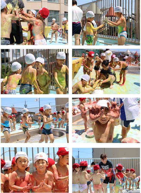 年長さんボディペイント小学生女児写真裸投稿画像