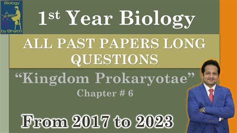 11th Class Biology Past Papers Long Questions Chapter 6 Kingdom Prokaryotae