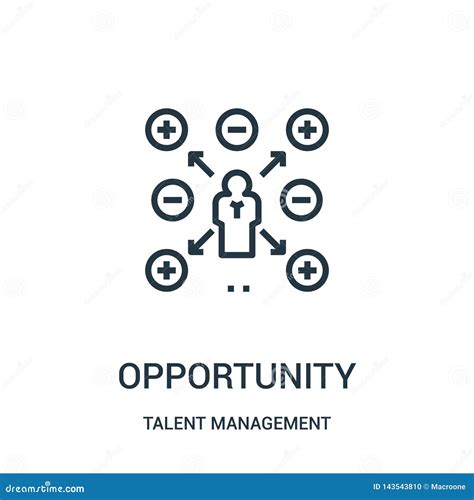 Opportunity Icon Vector From Talent Management Collection Thin Line Opportunity Outline Icon