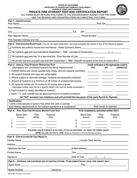 Hcd Mp 532 Form ≡ Fill Out Printable Pdf Forms Online