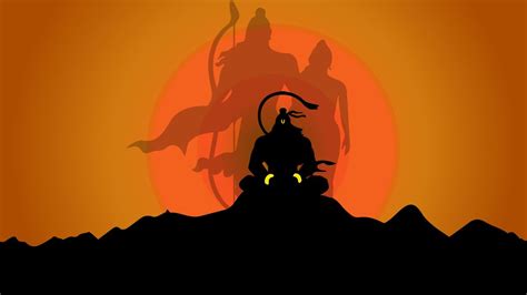 Sita Ram And Hanuman Ji Wallpaper For Wall Magicdecor®