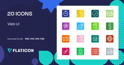 Web Ui Icon Pack Color Fill 20 Svg Icons