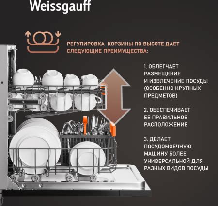 Встраиваемая посудомоечная машина с лучом на полу Weissgauff BDW 4525 ...