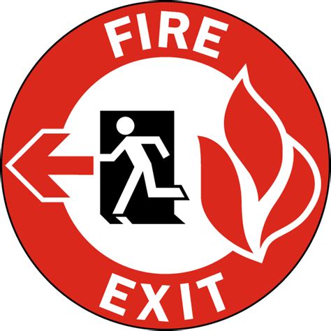 Fire Exit Floor Sign Save 10 Instantly