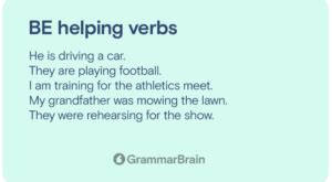 Understanding Helping Verbs Definition Examples Word List GrammarBrain