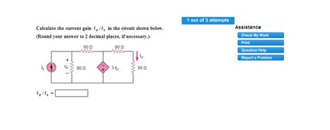 Solved Calculate The Current Gain I 0 I S In The Circuit Chegg Com