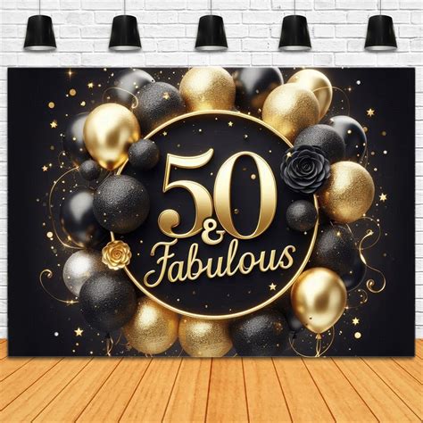 50th Birthday Backdrop
