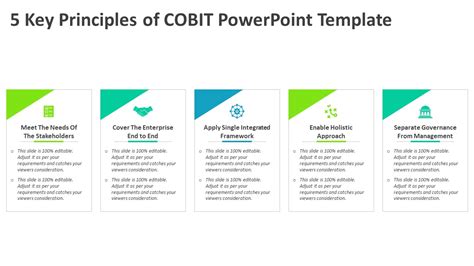 5 Key Principles Of Cobit Powerpoint Template Ppt Templates