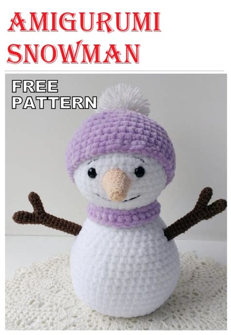 Amigurumi Snowman Basic Free Crochet Pattern Amigurumi Free Patterns