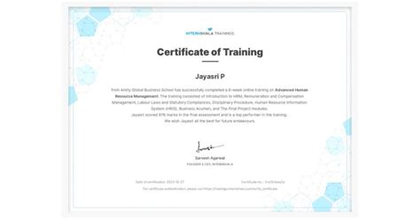 jayasri p on linkedin successfully completed the advanced human resource management training…