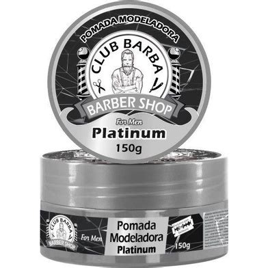 Pomada Modeladora Masculina Cabelo Bigode Club Barba Barber Shop