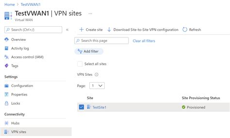 チュートリアル Virtual Wan を使用してサイト間接続を作成する Azure Virtual Wan Microsoft Learn